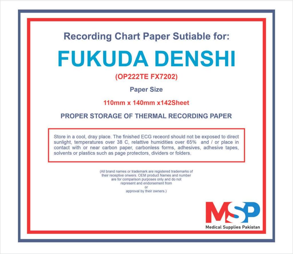 BUY ECG Paper OPT 222 TE Fukuda Denshi in Pakistan – Lifecare Technologies